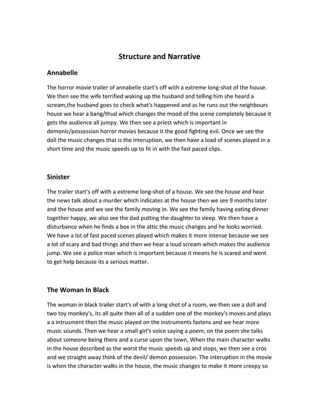 structure and narrative EF | RTF