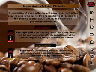 Edor caffè company profile 2013 | PPT | Household Supplies | Shopping