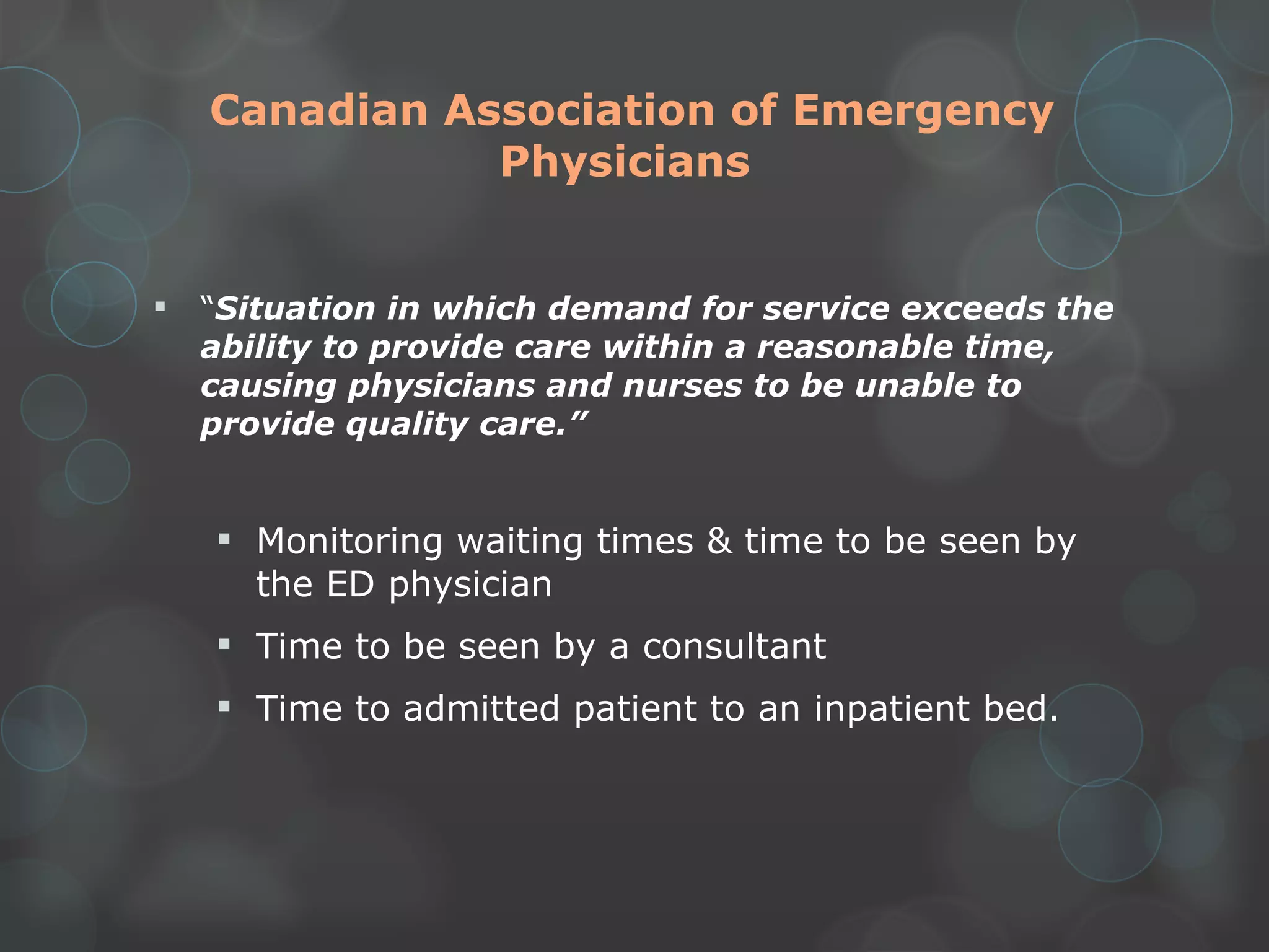 Ed overcrowding | PPT