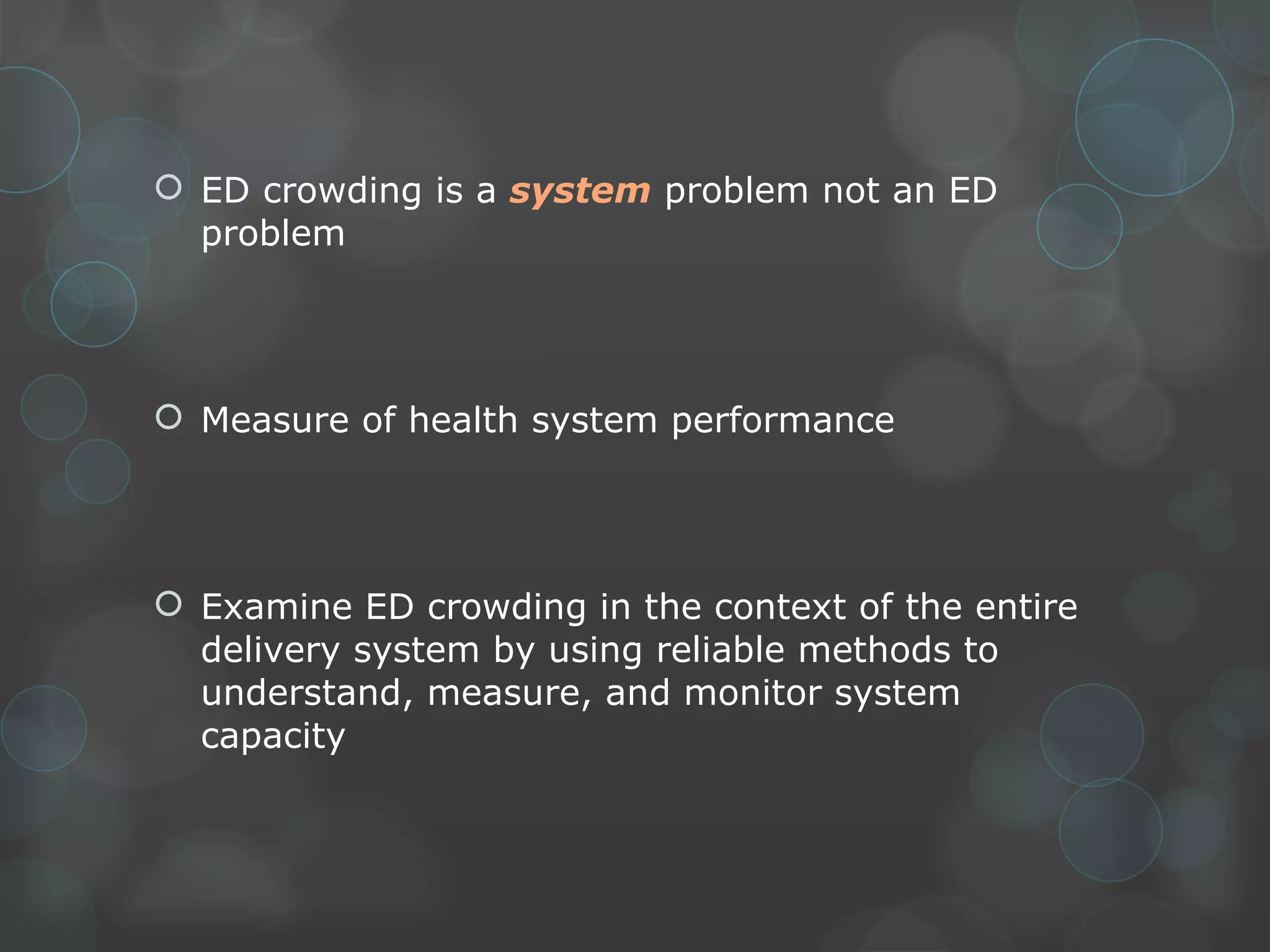 Ed overcrowding | PPT