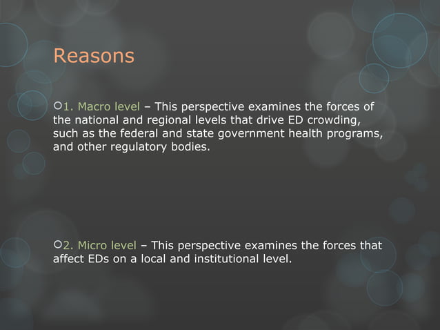 Ed overcrowding | PPT | Healthcare Industry | Industries