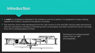 WRIST WATCH | PPT | Free Download