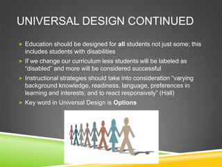 Edp 279 2.3 Universal Design | PPT