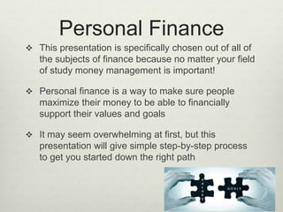 Personal Finance SMART Lesson | PPTX | Financial Planning | Personal ...