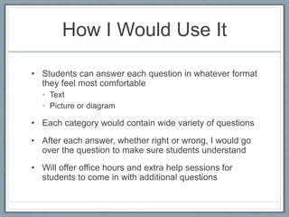 Jeopardy Lesson Plan Sample | PPTX