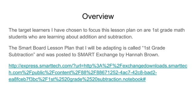 Smart Board Lesson Plan (Marie Scott) | PPTX