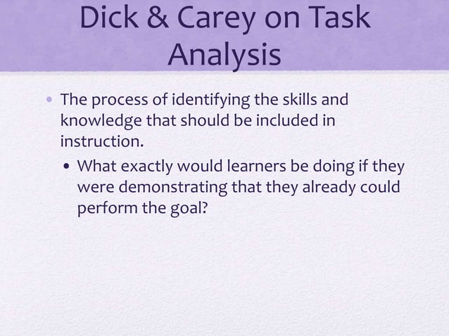 EDP332: Assignment 2.2 - Needs, Task and Learner Analysis By: Jake Gordon | PPT