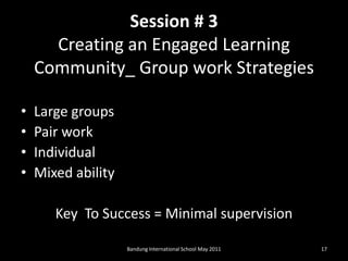 Edp classroom management workshop- Bandung IS | PPTX | Educational ...