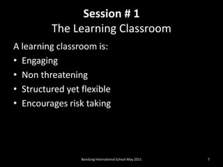 Edp classroom management workshop- Bandung IS | PPTX | Educational ...