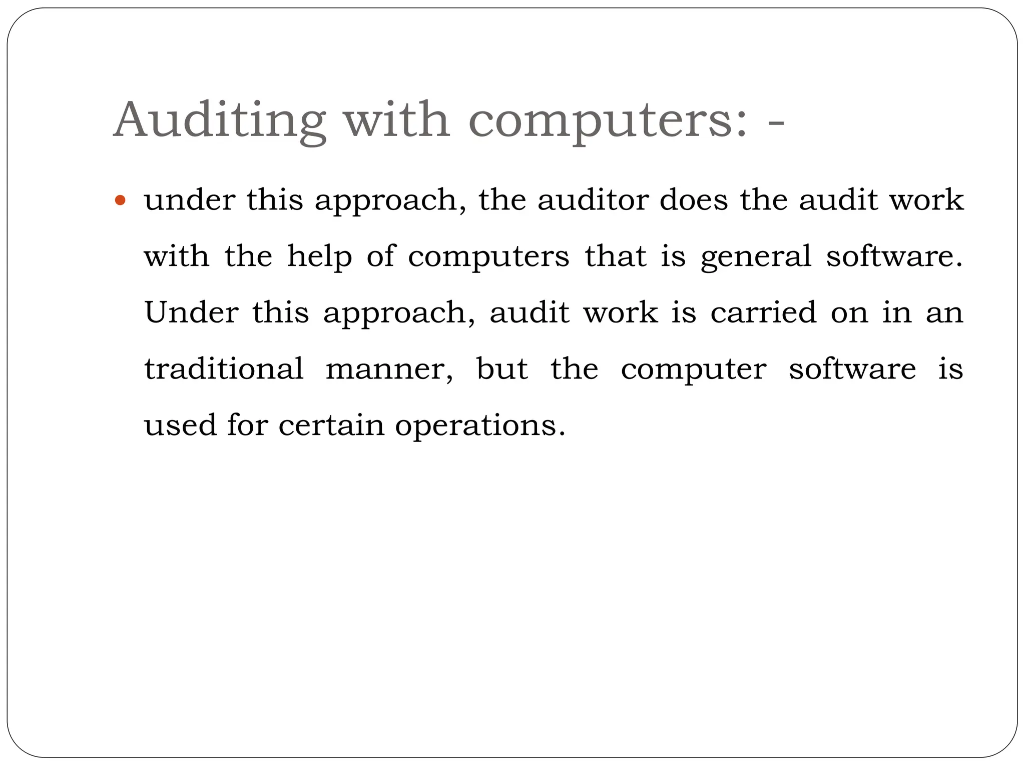 Auditing in EDP Environment/Computerized Audit | PDF