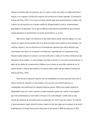 Desafíos de la Educación Universitaria en el Perú - Jimmy Jairo Laura ...