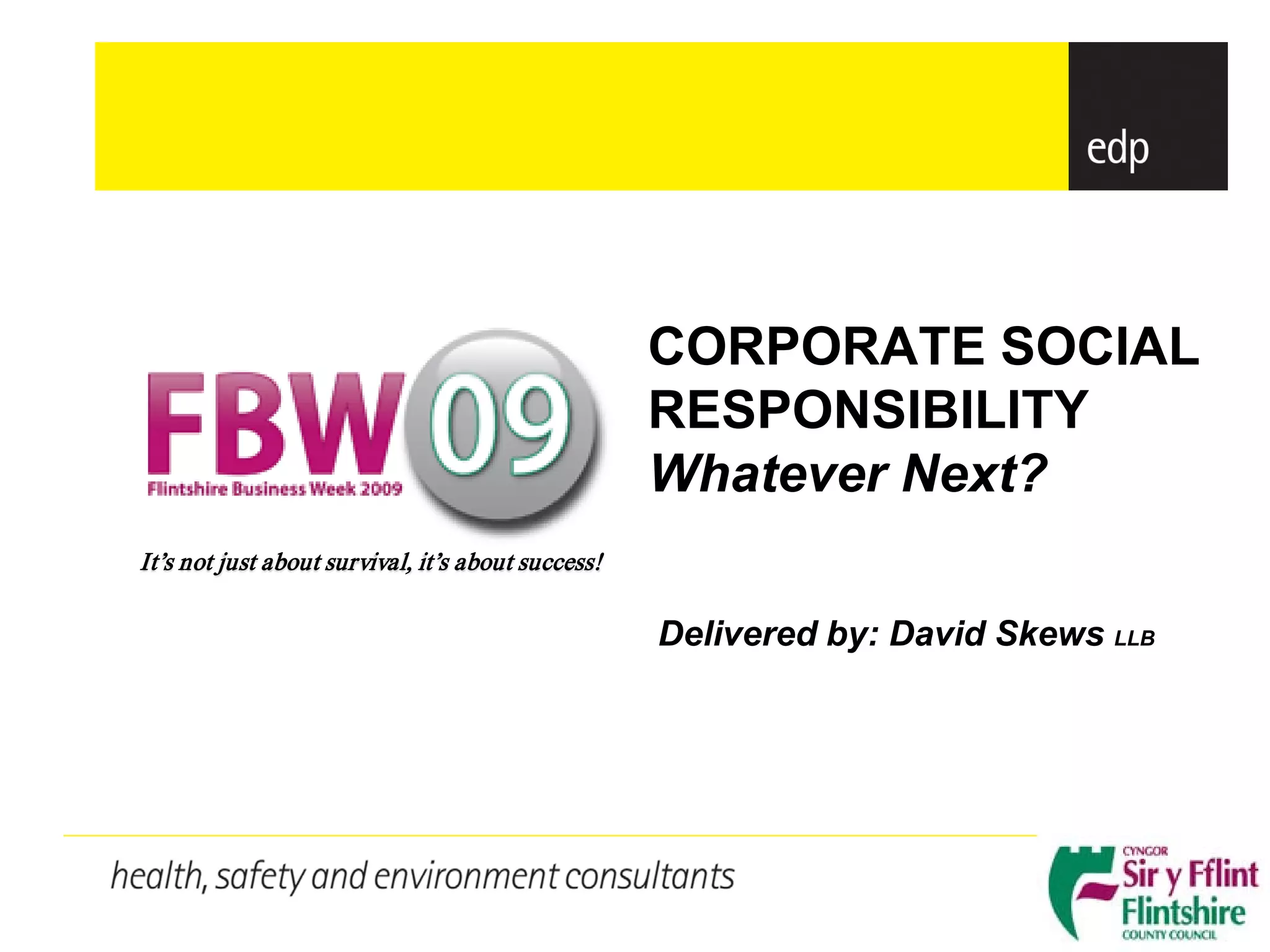 Edp health, safety & environment consultants corporate social ...