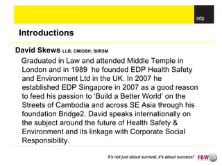 Edp health, safety & environment consultants corporate social ...