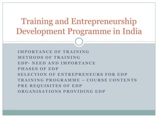 EDP in india | PPTX