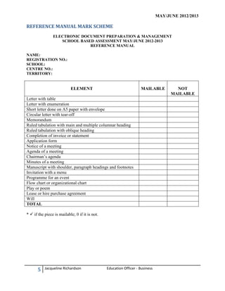 Edpm 2013 sba | DOCX