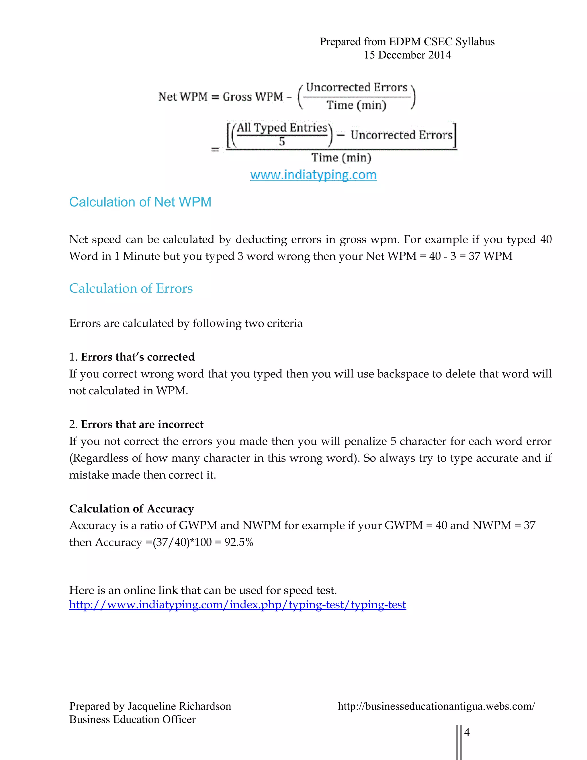 Electronic Document Preparation and Management Outline | DOC