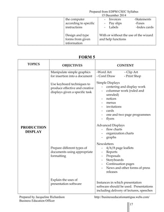 Electronic Document Preparation and Management Outline | DOC