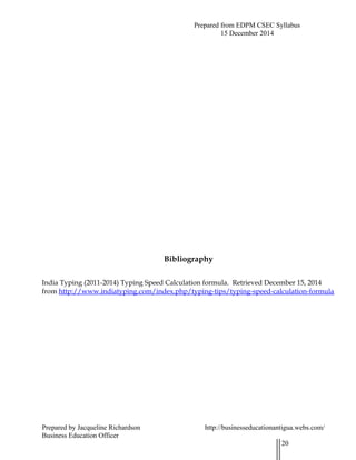 Electronic Document Preparation and Management Outline | DOC