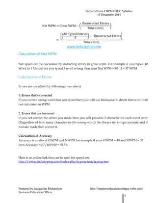 Electronic Document Preparation and Management Outline | DOC