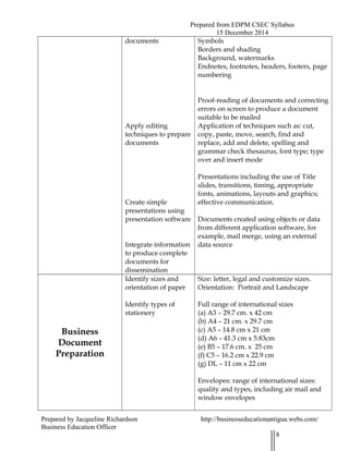Electronic Document Preparation and Management Outline | DOC