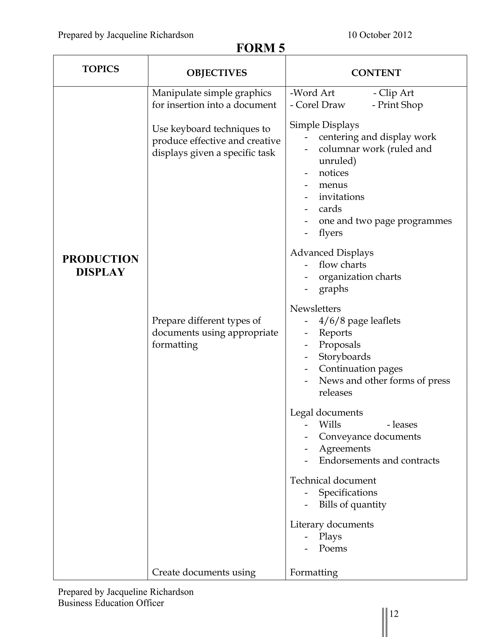 Edpm outline | DOC