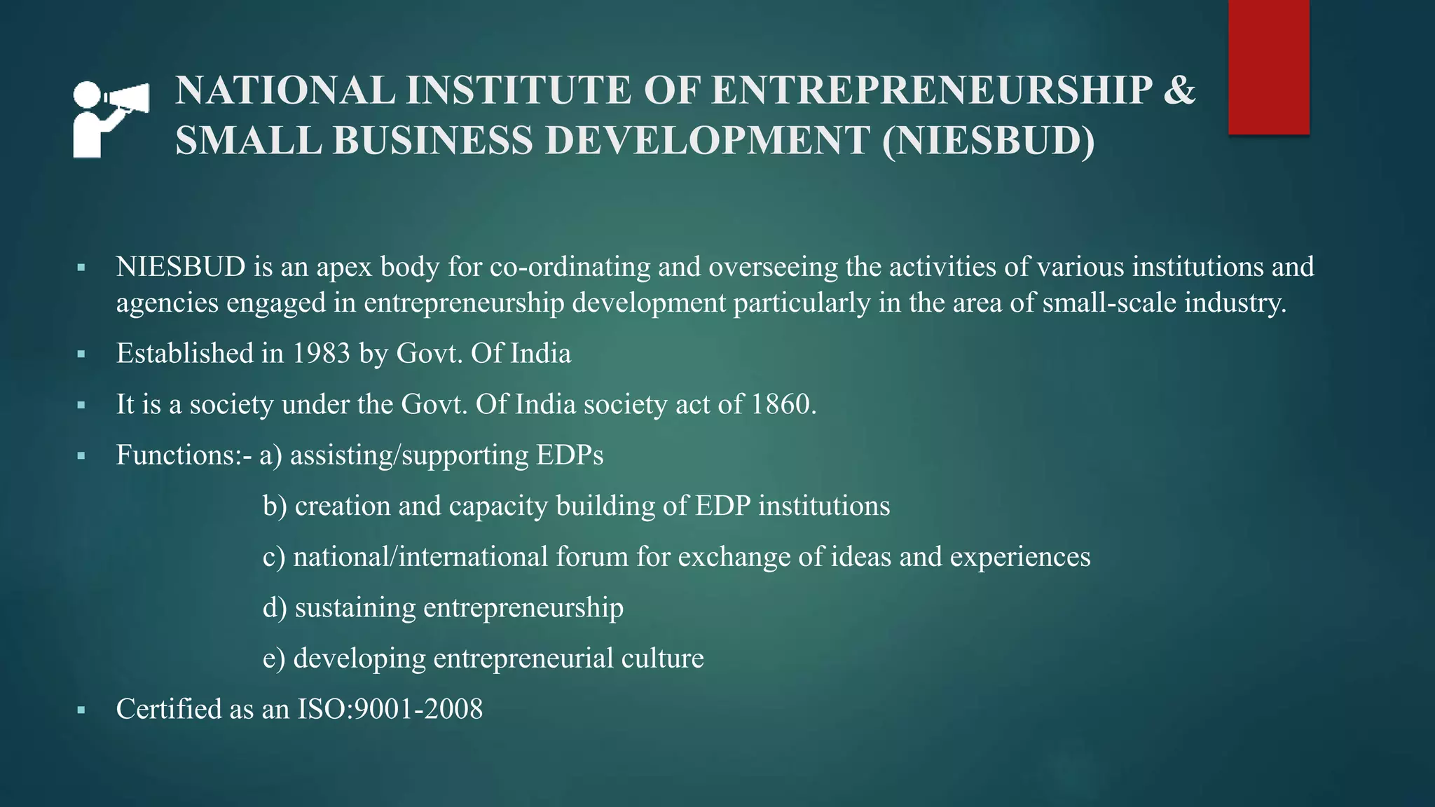 agencies for policy formulation and implementation for promoting ...