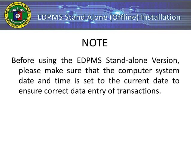 EDPMS Overview | PPTX
