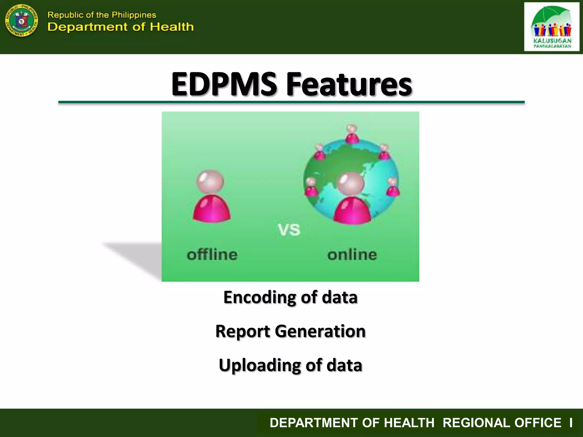 EDPMS v2.0 System Overview and Updates on proposed AO Ammendment EDPMS v.30