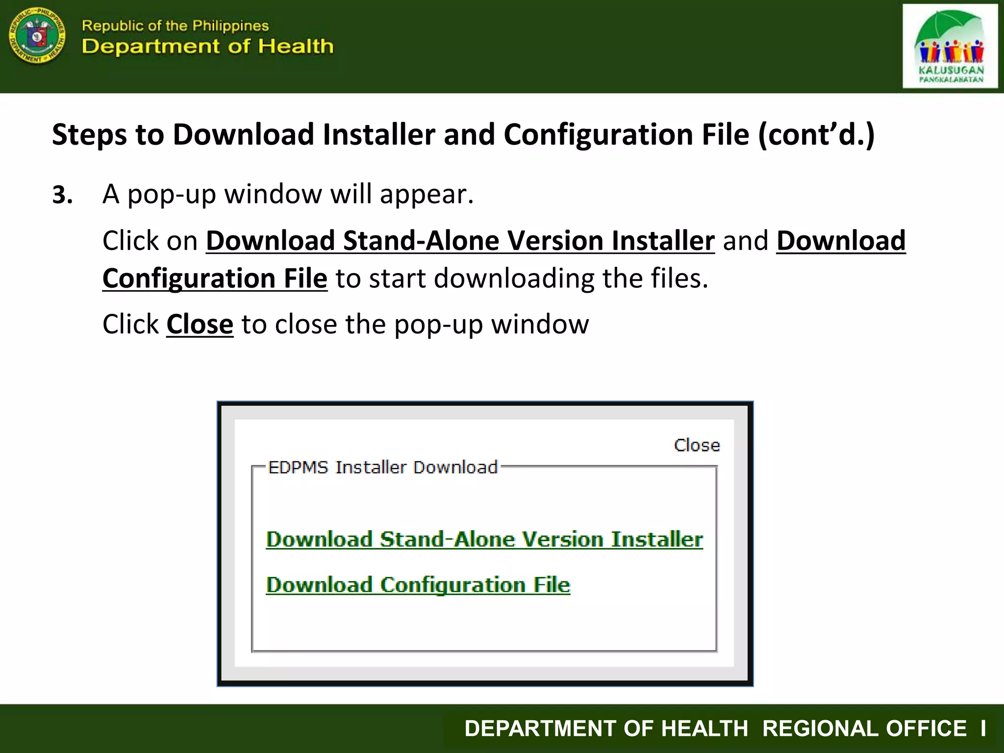 EDPMS v2.0 System Overview and Updates on proposed AO Ammendment EDPMS v.30