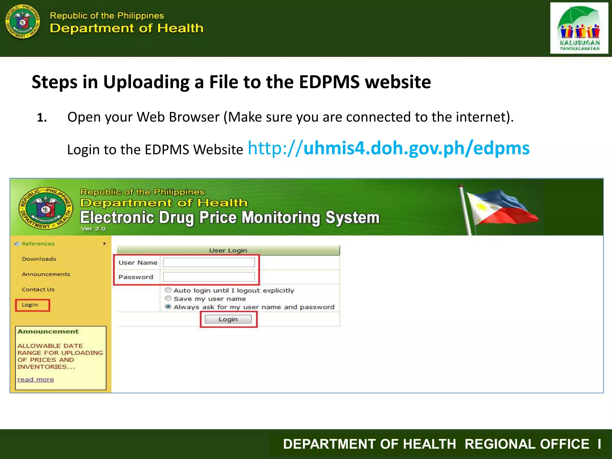 EDPMS v2.0 System Overview and Updates on proposed AO Ammendment EDPMS v.30