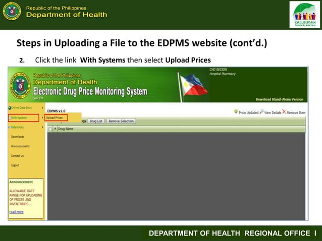 EDPMS v2.0 System Overview and Updates on proposed AO Ammendment EDPMS v.30