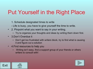 Education Powerpoint on Creative Writing. | PPT