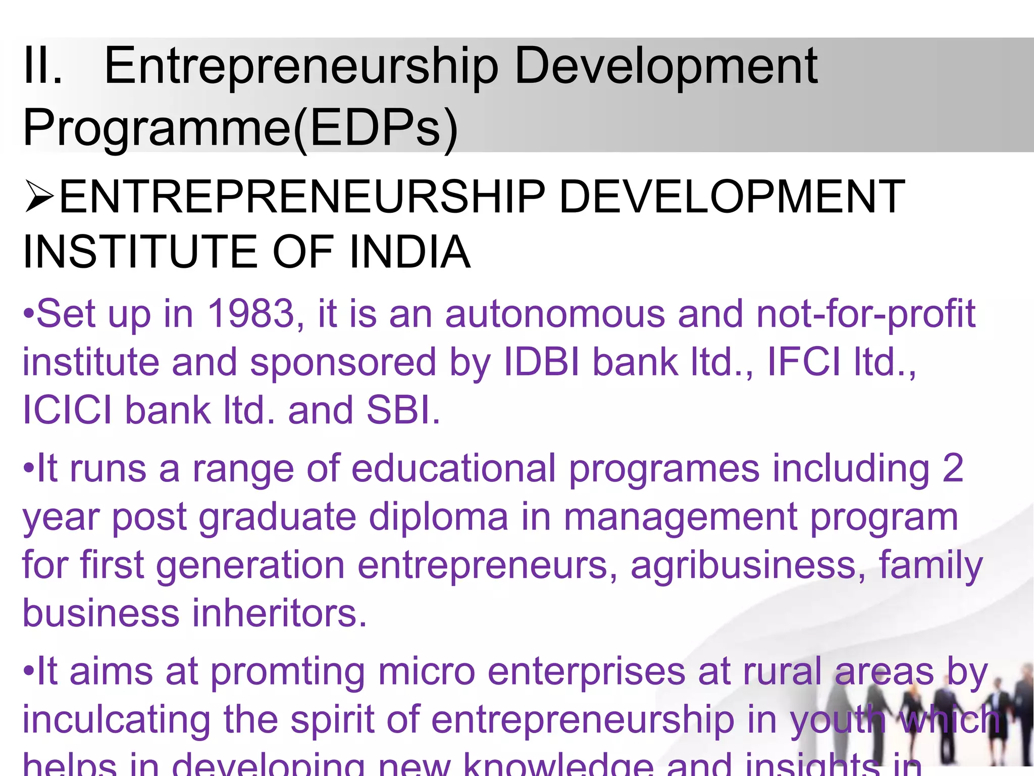 Entrepreneurship Development Program presentation | PPT