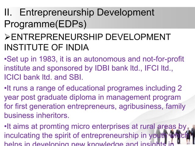Entrepreneurship Development Program presentation | PPT | Startups ...