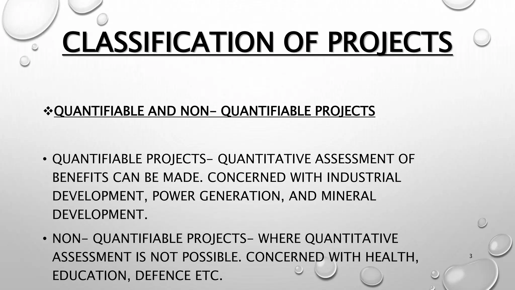 Concept & Classification of Project - Entrepreneurship Development | PPTX