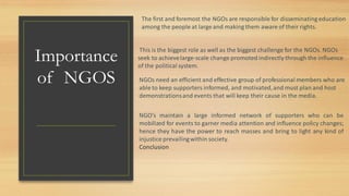 NGO PPT | PDF | Debated Sensitive Social Issues | Sensitive Topics