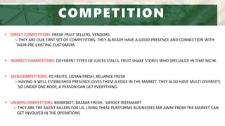 Presentation on Feasibility Report of setting up a Fruit Stall | PPTX