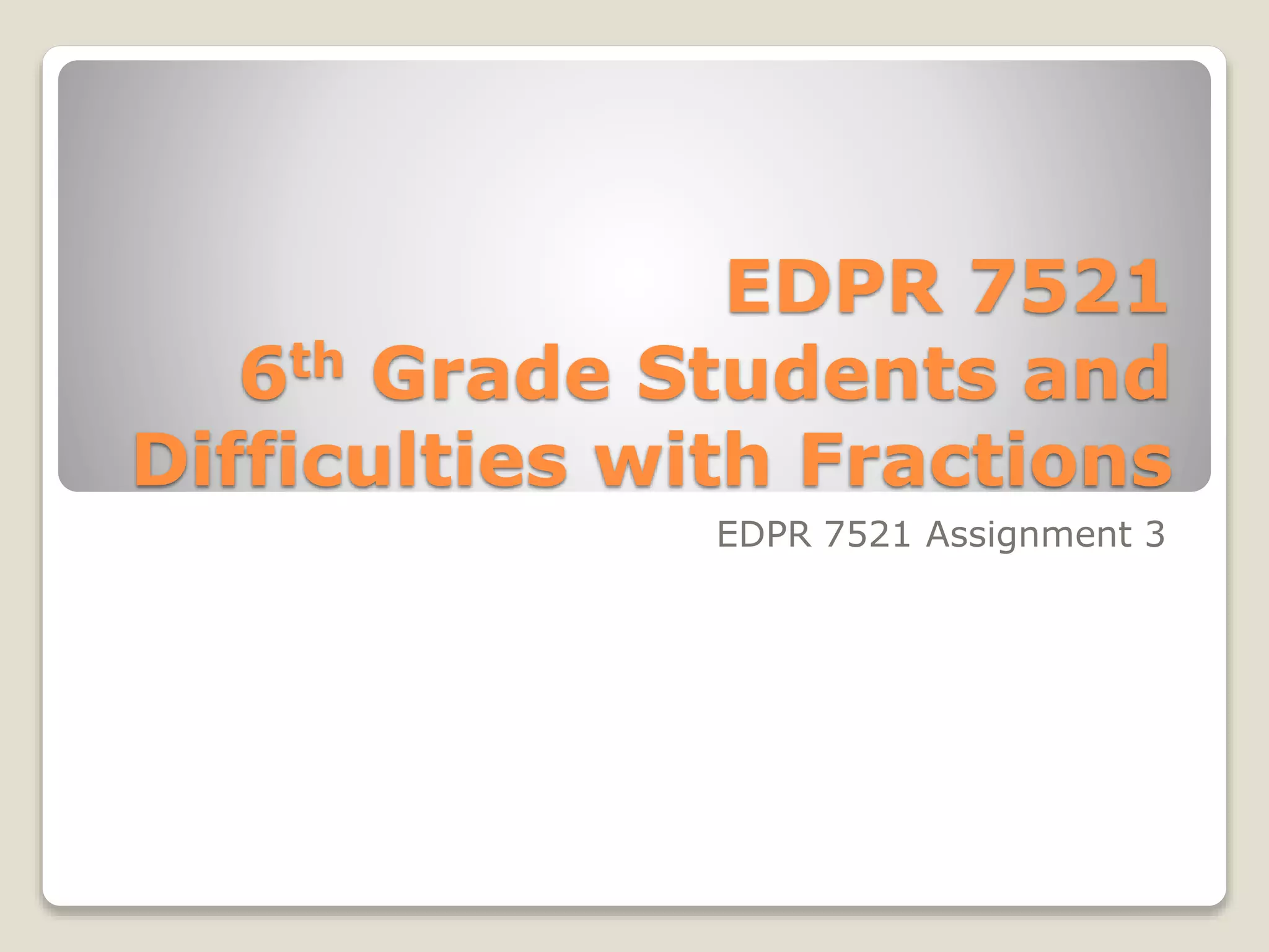 EDPR 7521 presentation | PPT