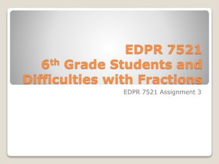 EDPR 7521 presentation | PPT