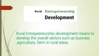 Rural Entrepreneurship development in Bangladesh-Problems and prospects and solutions | PPTX