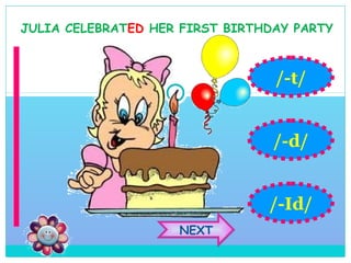 Ed pronunciation | PPT