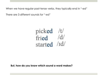 "-ed" pronunciation | PPTX