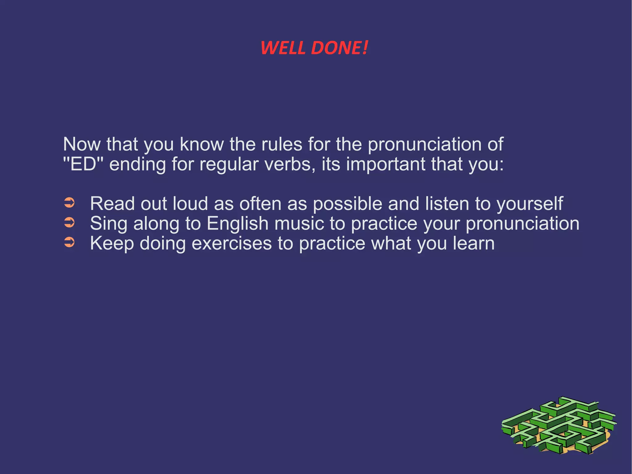 Ed pronunciation for regular verbs | PPT