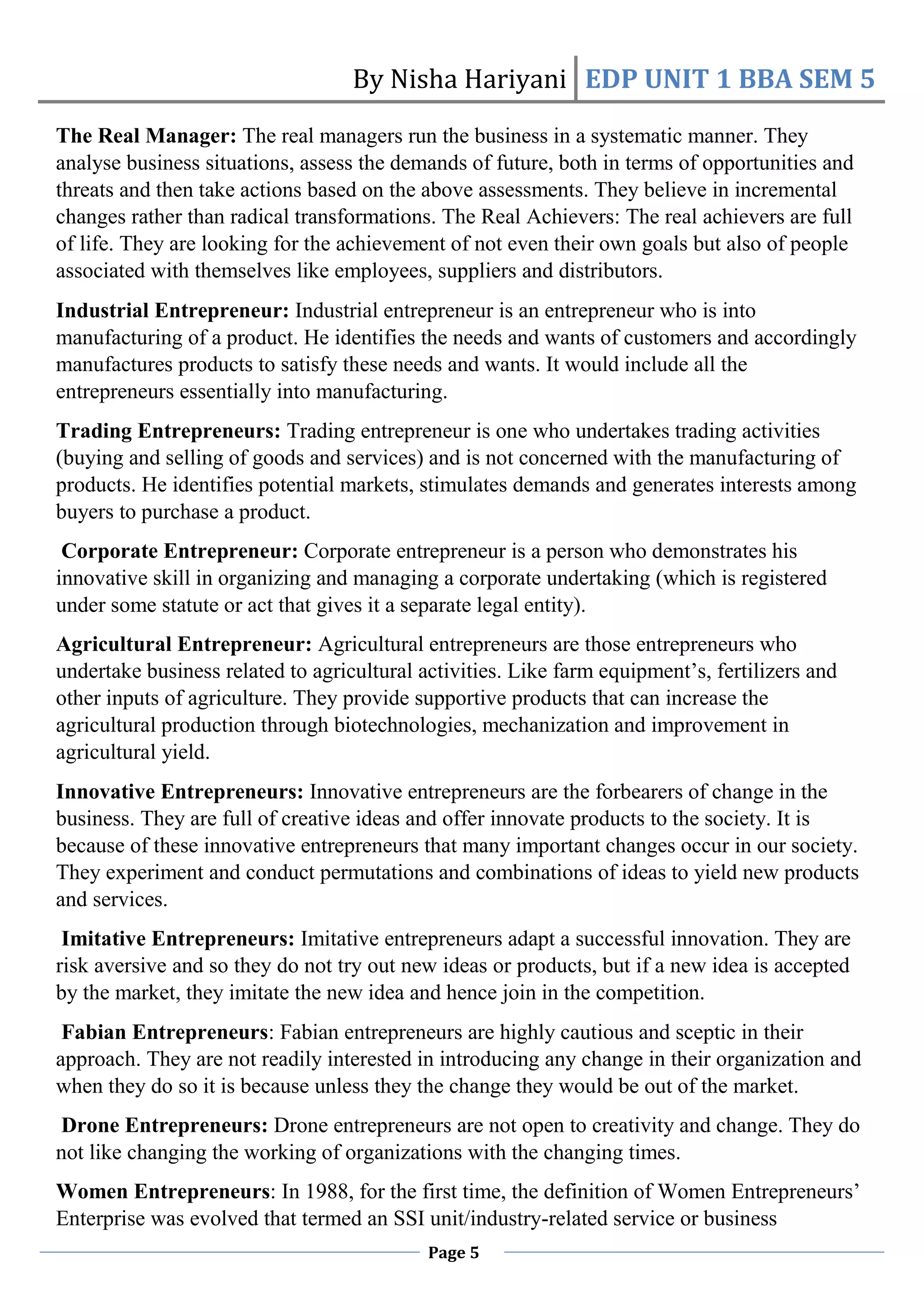 EDP UNIT 1 BBA SEM 5.docx