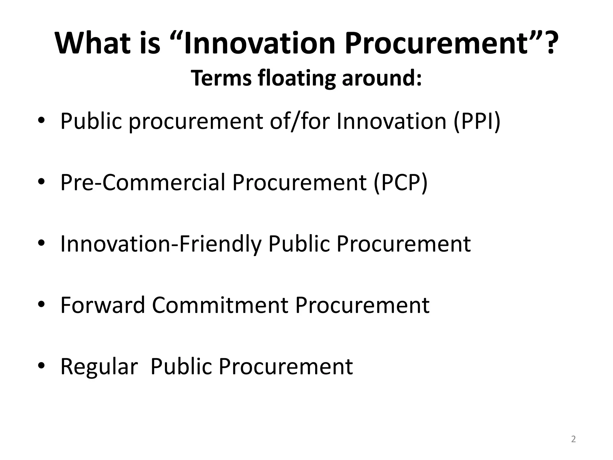 Innovation Procurement What Is It And What Does It Mean For Grand