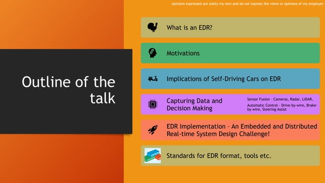 Event Data Recorder (EDR) for Self Driving Vehicles | PDF