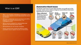 Event Data Recorder (EDR) for Self Driving Vehicles | PDF