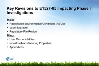 Revisions to the ASTM E 1527 Standard: Are You Ready? | PPT
