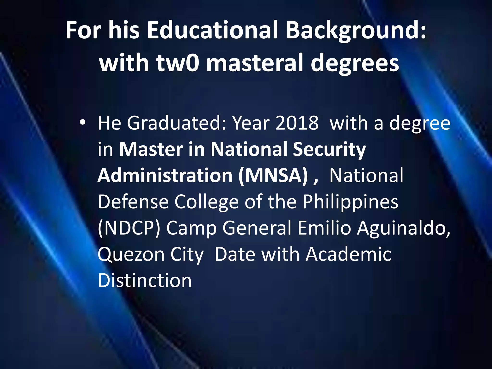 Brief Intro of Executive Director Ray R. Elevazo | PPT