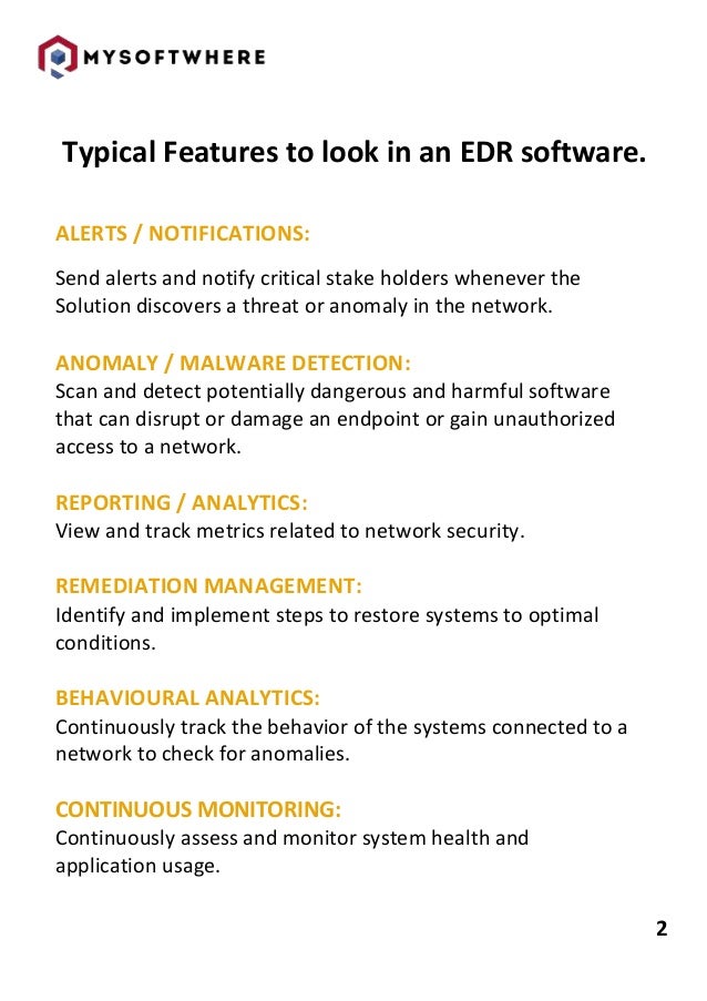 Top 5 EDR Software 2022 | PDF